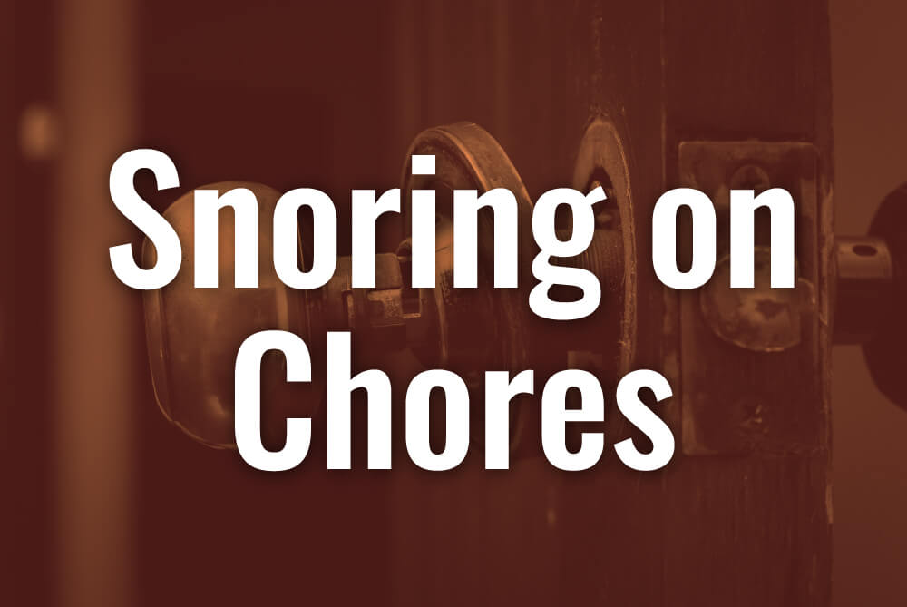 Snoring on Chores | Compare the Market